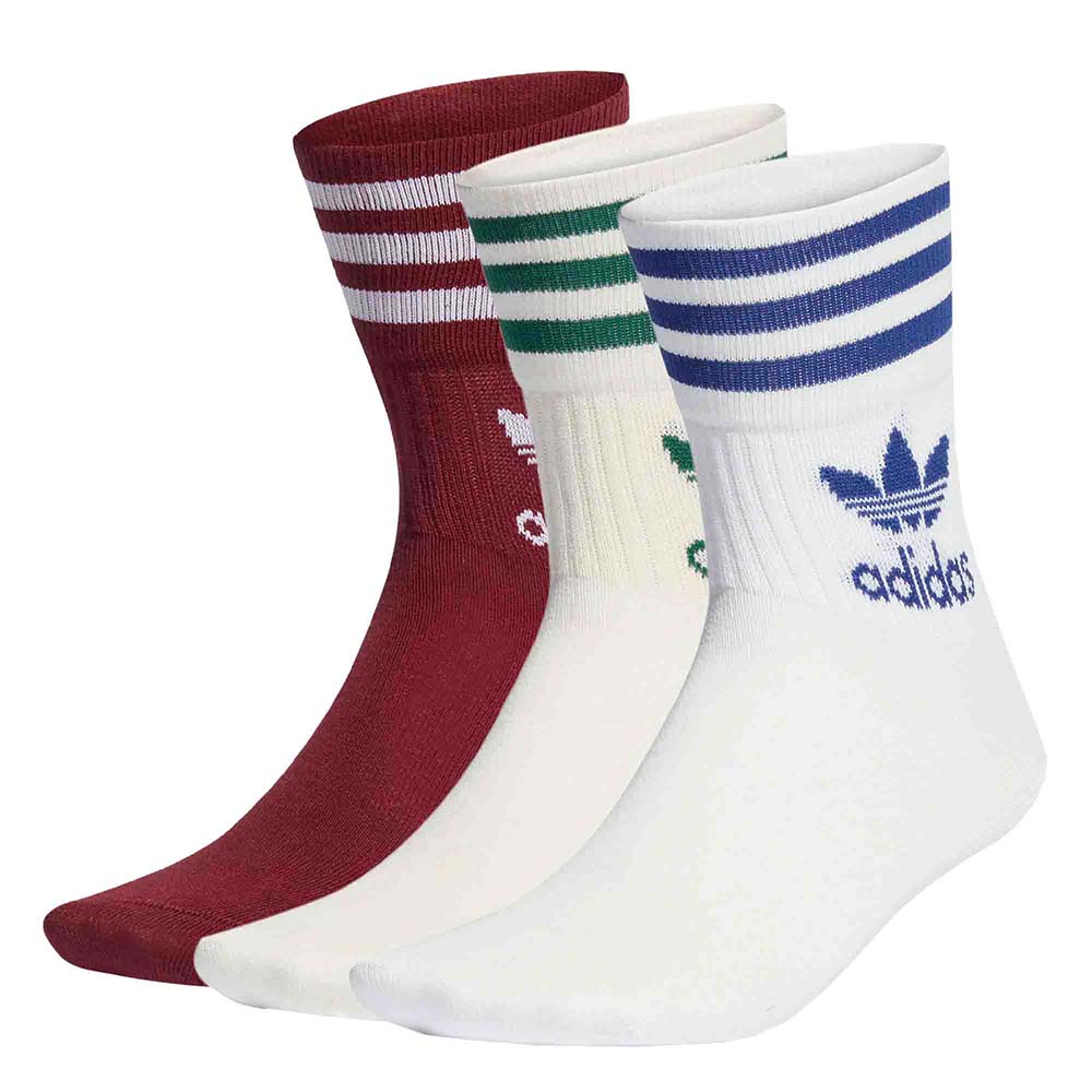 adidas Mid cut crew socks 3 pack | Kozmo Laze